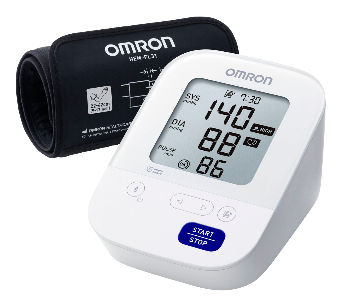 OMRON Arm Types Blood Pressure Monitors (Bluetooth) HEM-7156T | Blood ...