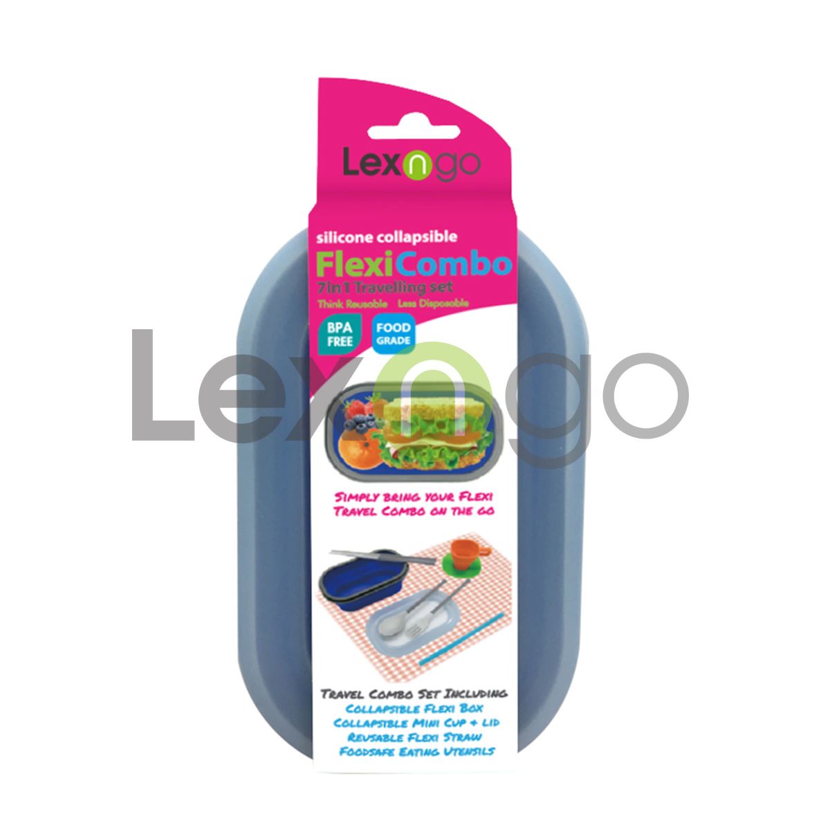 Lexngo 7 in 1 Silicone Flexi Travel Combo Set – ElecBoy 電器幫