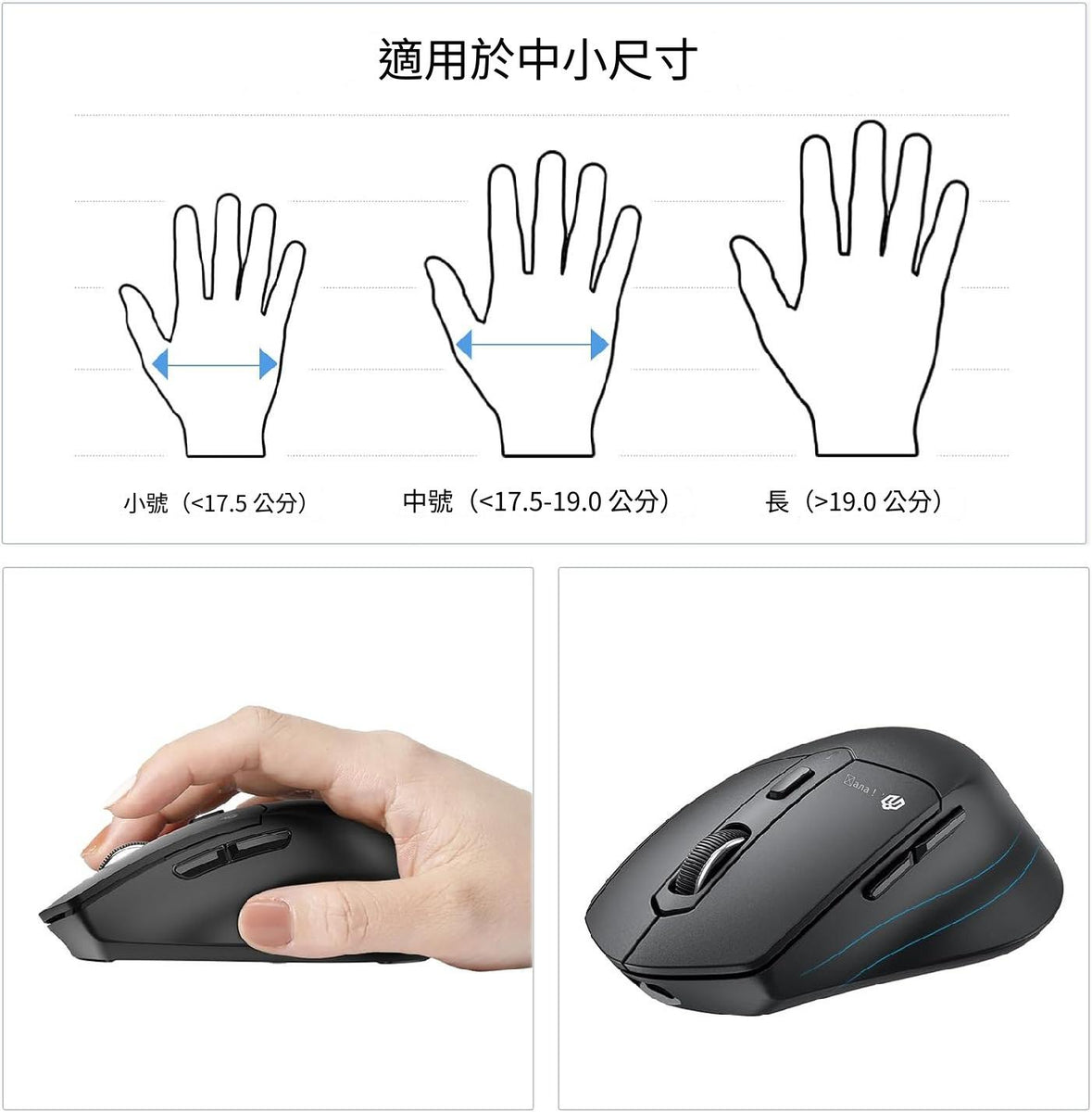 iClever MD360 人體工學靜音雙無線藍牙+ 2.4G 滑鼠 | 滑鼠 | ElecBoy電器幫